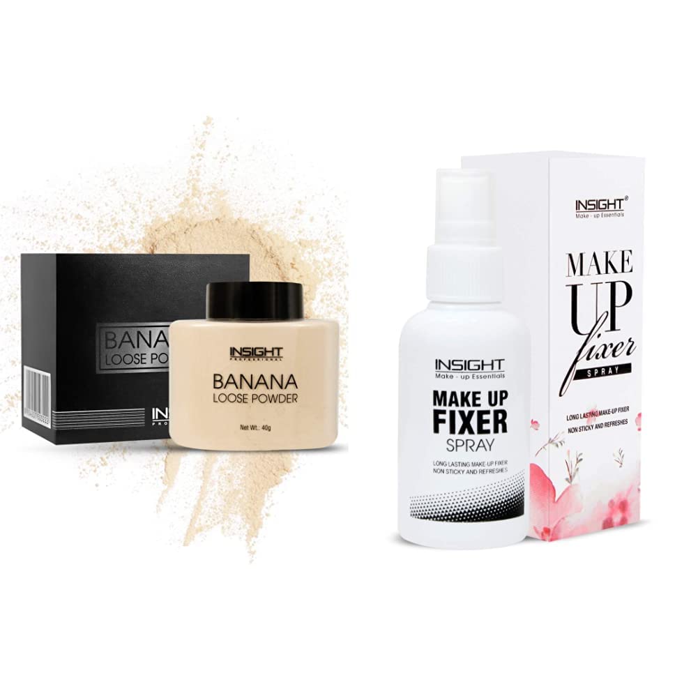 Buy INSIGHT COSMETICS COMPACT (Banana) & Insight Makeup Fixer and 3 in ...