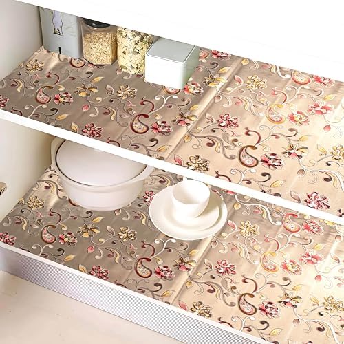Kuber Industries Heart Design PVC Wardrobe Kitchen Drawer Shelf Mat ...