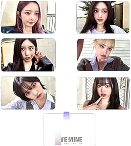 Amazon.com: 6Pcs/Set KPOP IVE HD Photocards I'VE MINE Mini Album Double Sides LOMO Cards ...