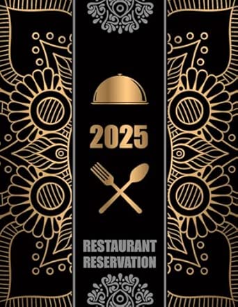 Restaurant Reservation 2025: 365 Day Guest Booking Diary | Hostess ...