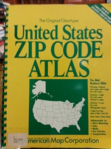 The Original Cleartype United States Zip Code Atlas: American Map ...