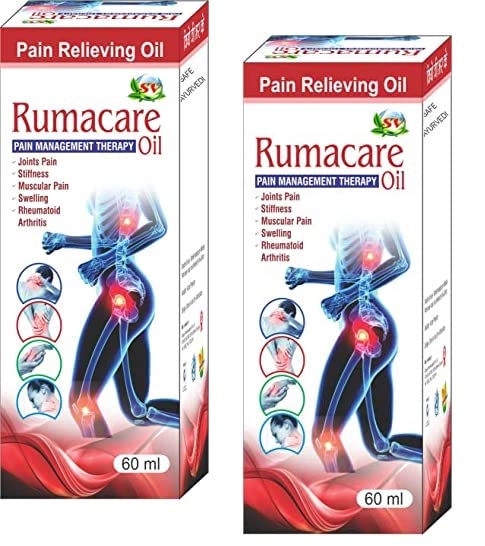 S.V. Pharmaceuticals Rumacare Ayurvedic Oil Helps for joint Pain 60 ml ...