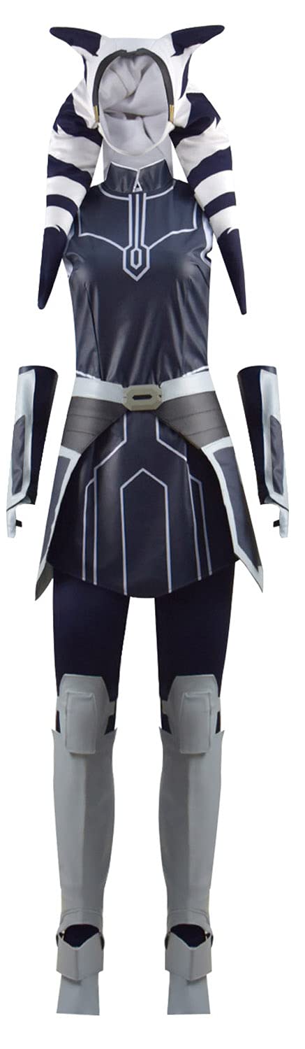 Ahsoka Tano Jedi Order Cosplay Costume Anakin Skywalker Padawan Snips ...