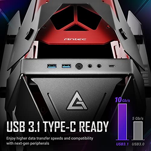 Antec Torque Mid Tower Aluminum Gaming Cabinet I Computer Case Support ...