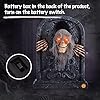Amazon.com: ELAMAS Halloween Animated Zombie Tombstone - Animatronic ...