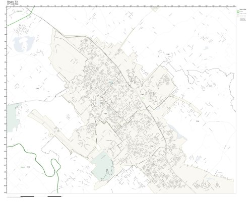 ZIP Code Wall Map of Bryan, TX ZIP Code Map Laminated: Amazon.com ...