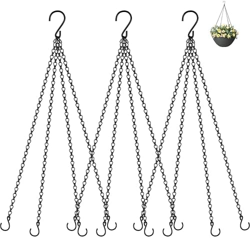 Amazon.com: Cosmos 6 Pieces Plastic Hanging Basket Hooks Hanging ...