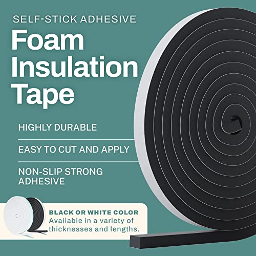 Snapklik.com : 33 Feet Self Stick High Density Foam Insulation Tape ...