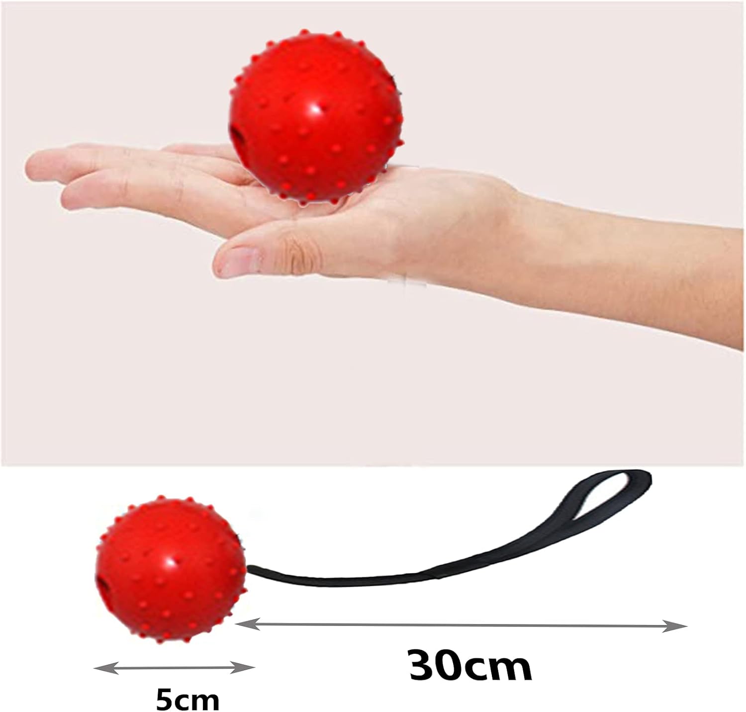 4 pieces dog throwing ball with rope, ball for dogs with rope, for ...