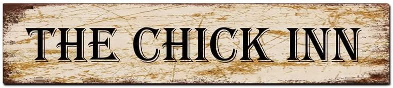 Amazon.com: The Chick Inn Metal Tin Sign Chicken Coop Decor Antique ...