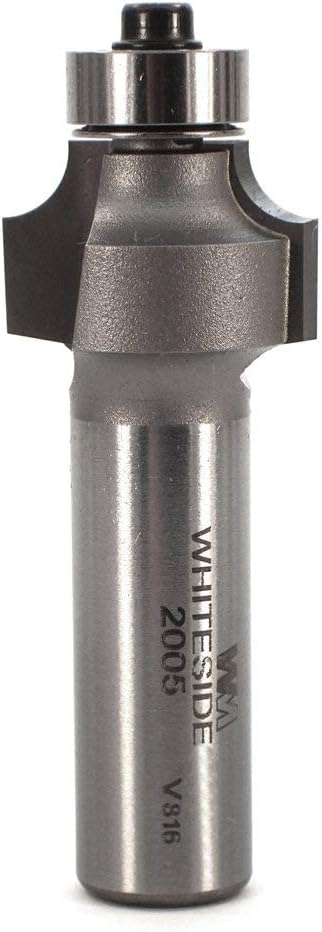 Whiteside 2005 3/16-inch Rounding Over Carbide Router Bit, 1/2-inch ...