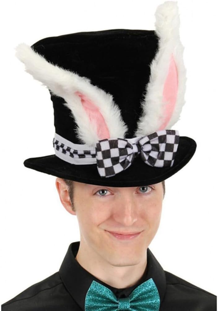 Amazon.com: Ankelesz Easter Rabbit Ears Hat Bunny Ear Top Hat Cosplay ...