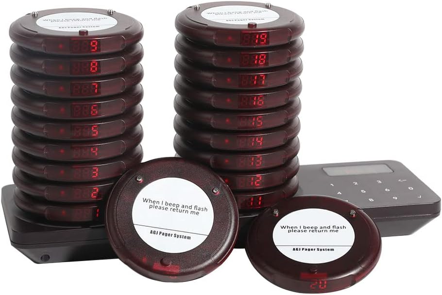 Amazon.com: Restaurant Pager System, Wireless Paging System for ...