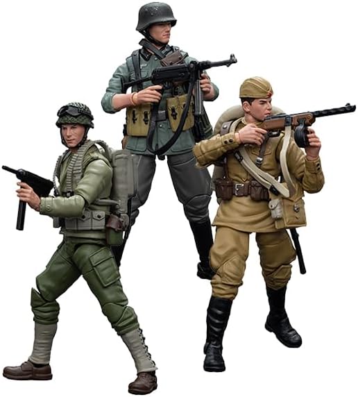 Amazon.com: JoyToy 1:18 Scale WWII Allies Army Infantry 4.17" Action ...
