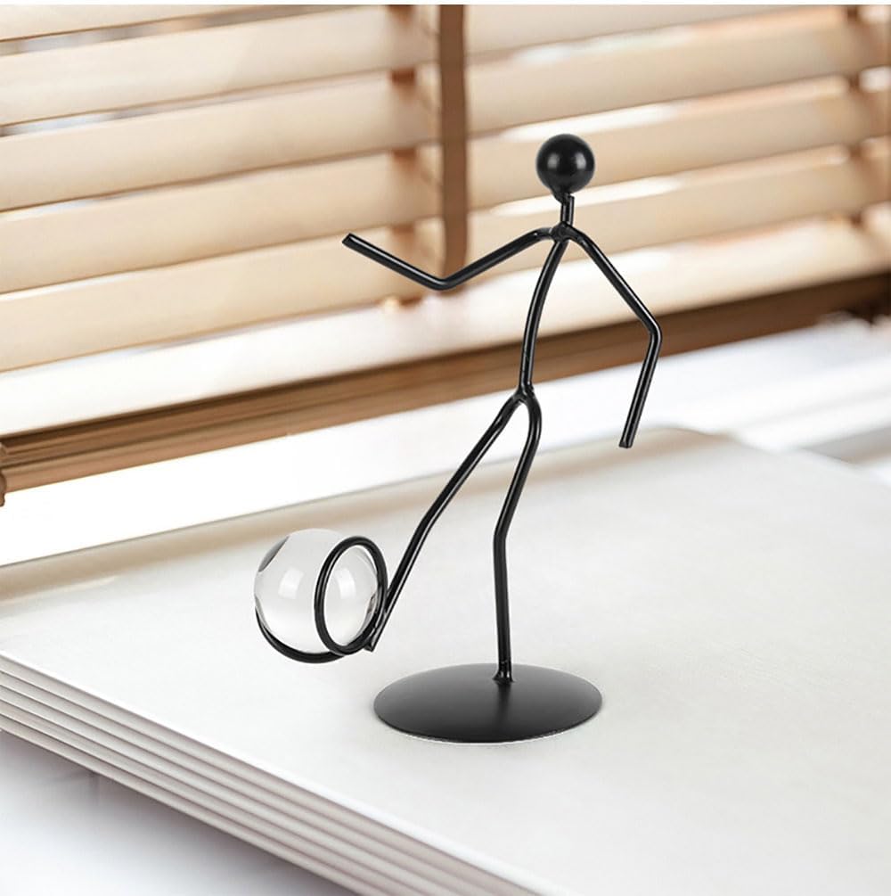 Amazon.com: PITI Metal Home Decoration Statues, Shelf Football ...