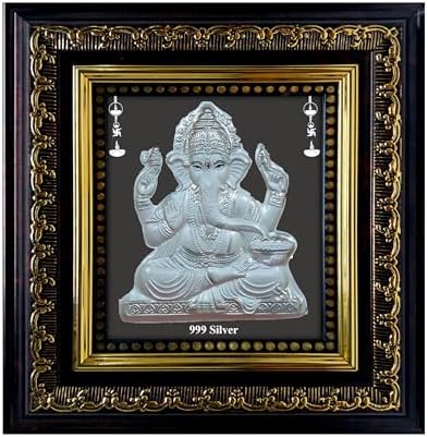 ARTSMINE 999 Silver Ganesh Frame | Pooja Room Diwali Corporate Gift ...