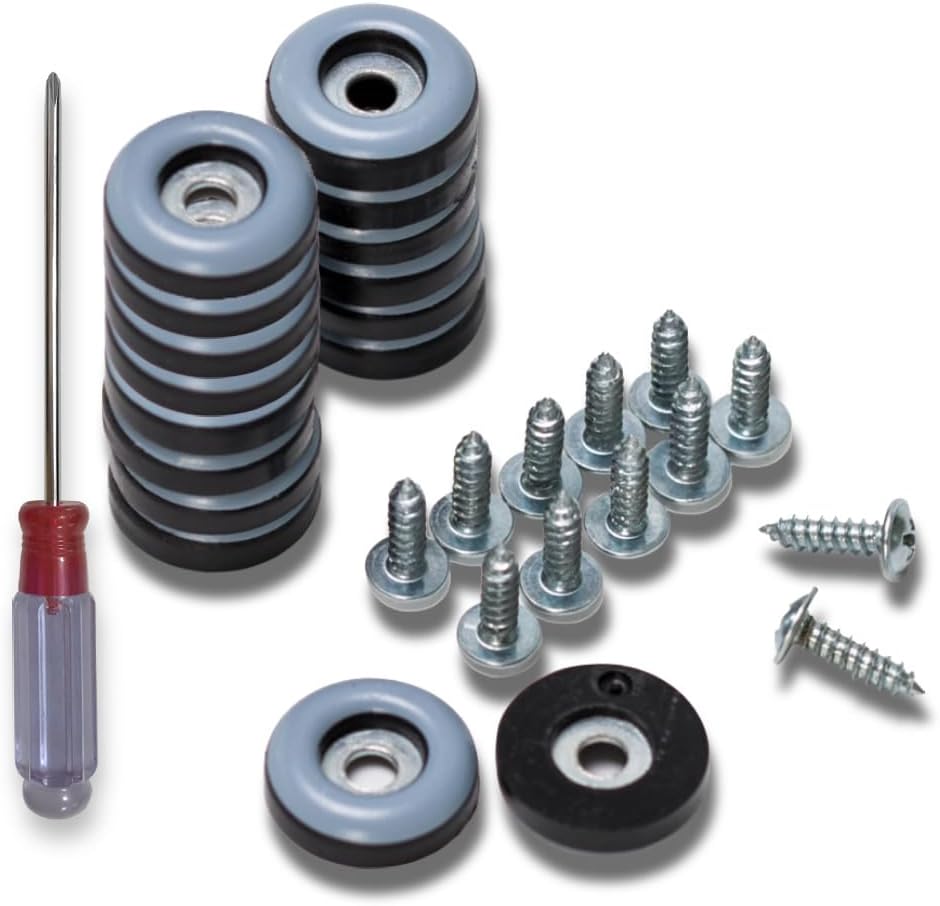 Amazon.com: Lenshade 16 Pack 1 Inch Screw On Furniture Sliders Pads ...