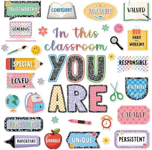 Amazon.com: in This Classroom You are Bulletin Board Set, Rainbow ...