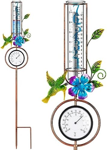 Amazon.com : UBYNID Rain Gauge Outdoor Best Rated 7" Capacity Large ...
