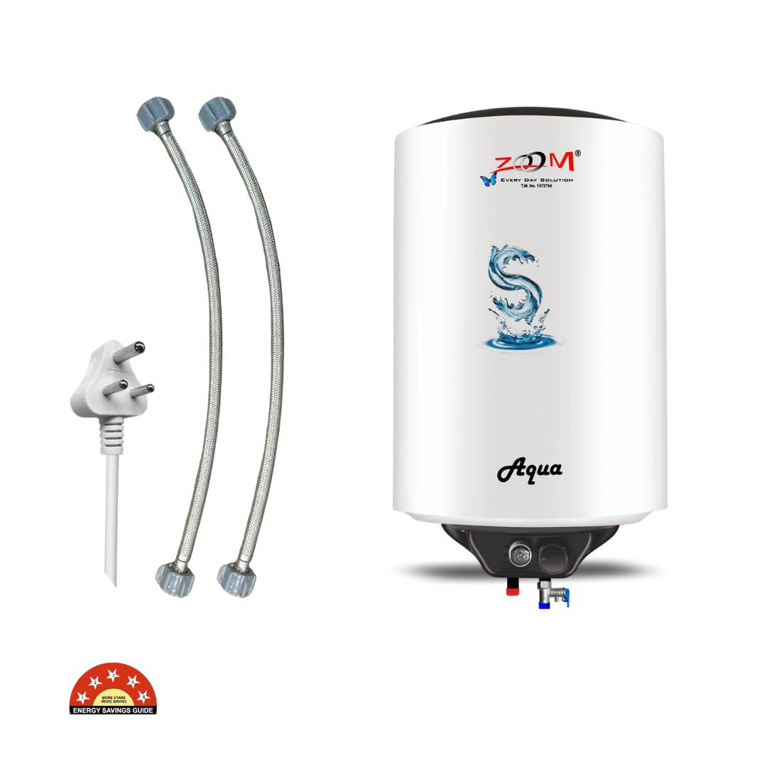 Buy Zoom 6L Vertical Storage Water Heater For Home | 5 Star Rating (BEE ...