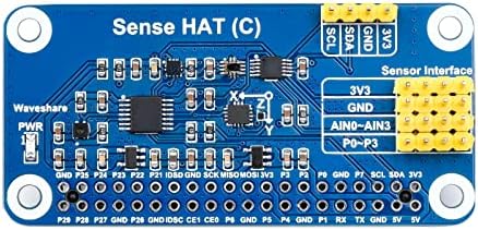 Amazon.com: Waveshare Sense HAT C Type Compatible with Raspberry Pi, Onboard Multi Powerful ...