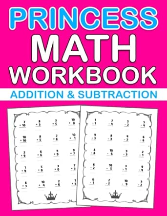 Princess Math Workbook ( Addition & Subtraction ): Princess Activity ...