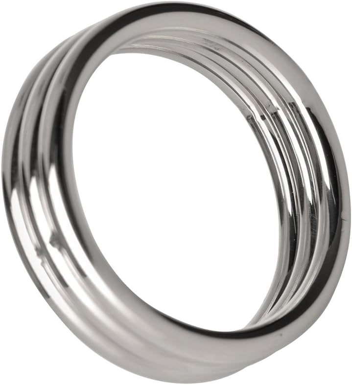 Amazon.com: Master Series Stainless Steel Triple Constriction Ring, 2 ...
