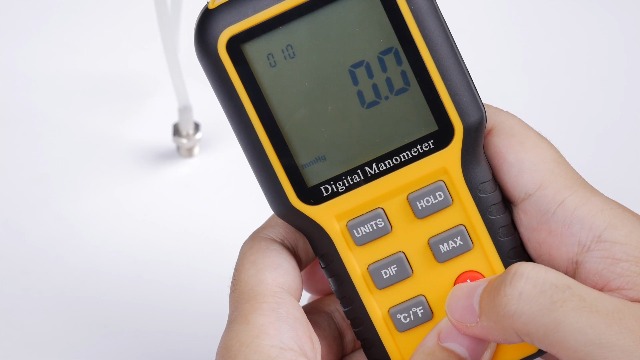 Manometer, Dual-Port HVAC Manometer with 12 Units Switch, Storage ...