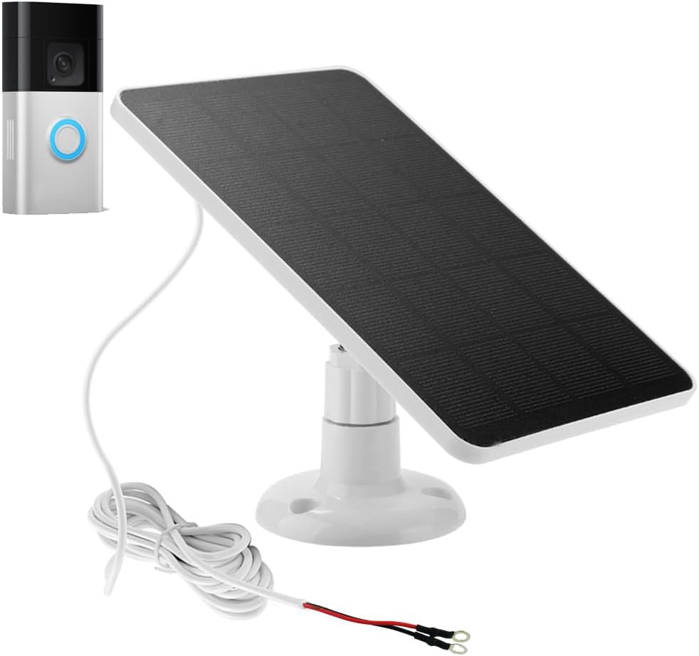 Amazon.com: Solar Panel for Ring Doorbell, 5W Solar Panel Camera ...