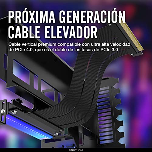 EZDIY-FAB GPU Vertical Mount PCIe 4.0 Graphic Card Holder with 5V 3 Pin ...