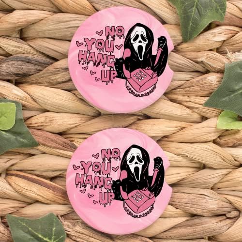 Amazon.com: TUINS 2PCS Bling Car Cup Holder Coaster Pink Ghost Funny ...