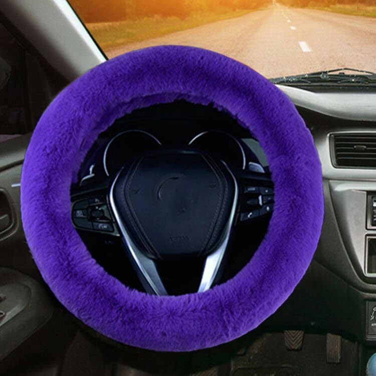 Amazon.com: LUOYOYY Fluffy Steering Wheel Cover for Women & Girls,Soft ...