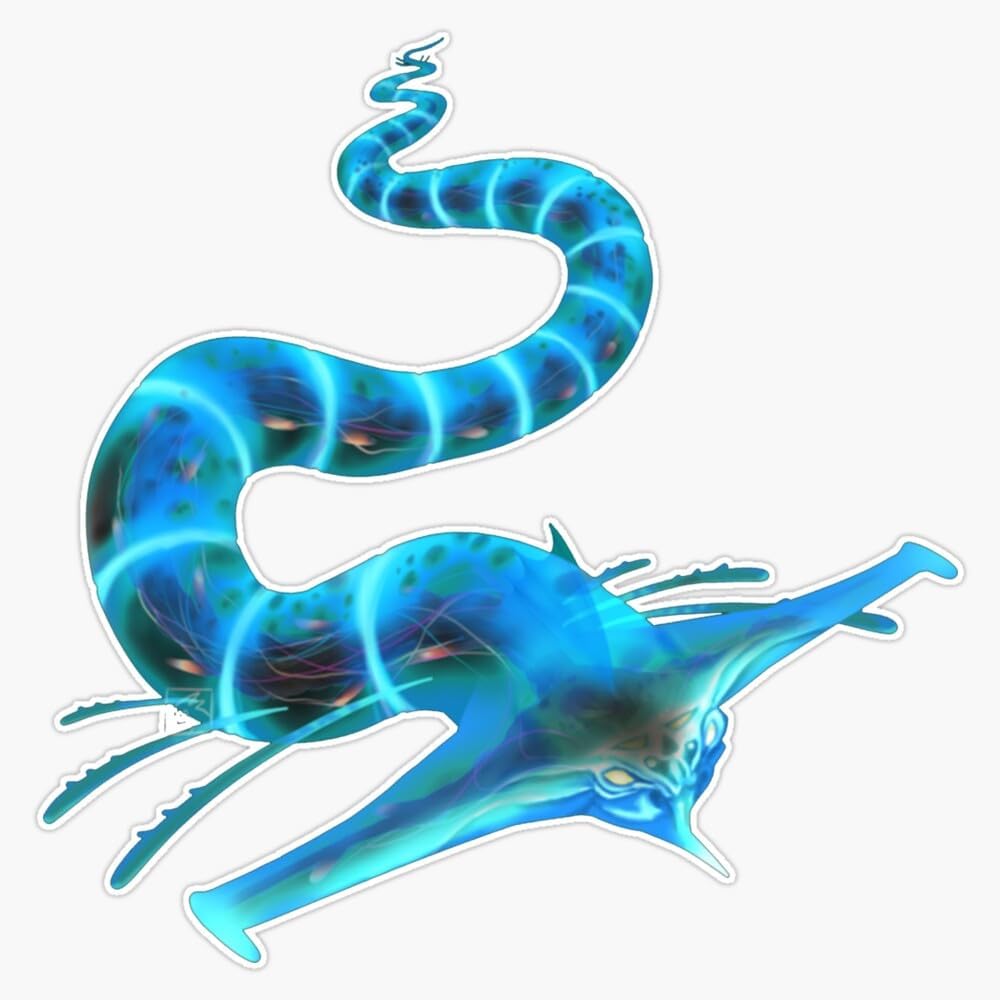 Amazon.com - Subnautica Ghost Leviathan Bumper Sticker Vinyl Decal 5"