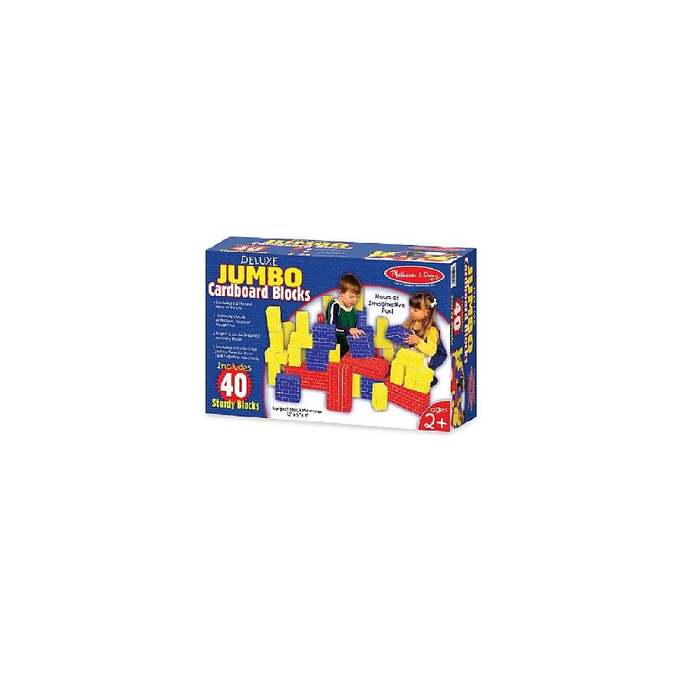 Jumbo Extra-Thick Cardboard Building Blocks - 40 Bahrain | Ubuy