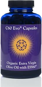 Amazon.com: C60 Evo Pure ESS60 Extra Virgin Olive Oil Softgel Capsules ...