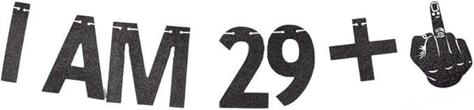 Amazon.com: I AM 29+1 Banner, 30th Birthday Party Sign Funny/Gag 30 ...