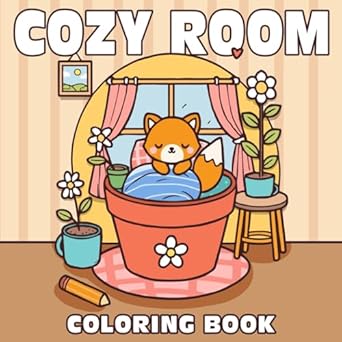Amazon.com: Cozy Room Coloring Book: Enjoy Tranquil Corner Coloring ...