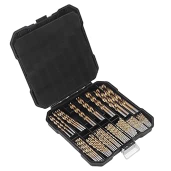 Twist Drill Bit Kit, Cut High Hardness 1/16in to 3/8in HSS Twist Drill ...