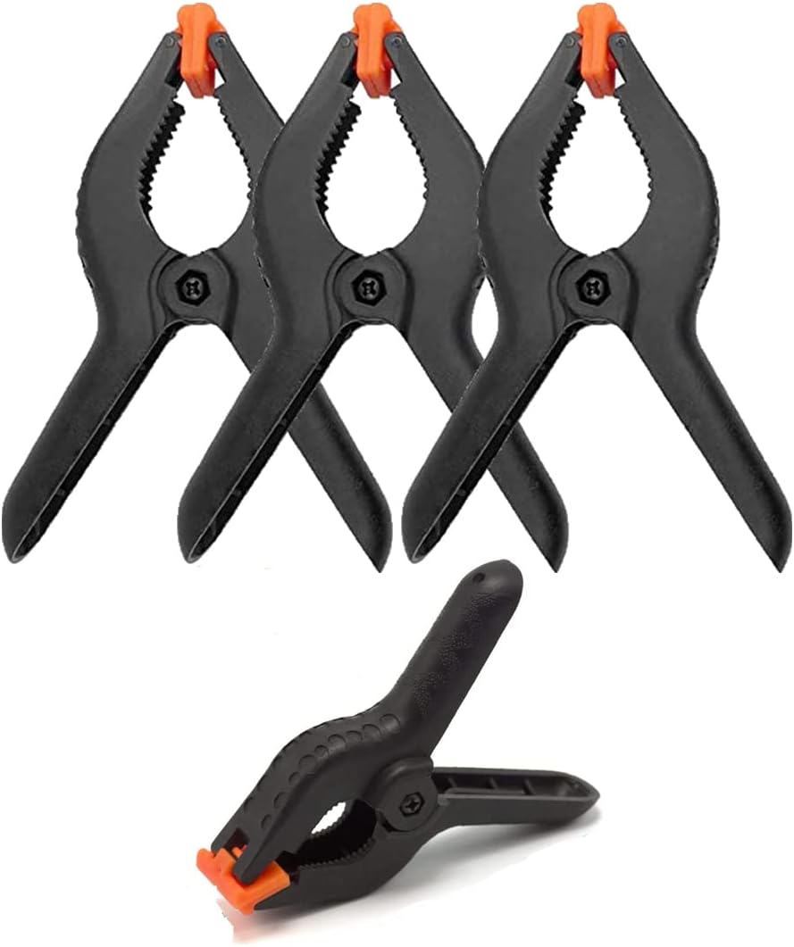 iPEAK Spring Clamp 6 Inch Heavy Duty Plastic Spring Muslin Clamps with ...