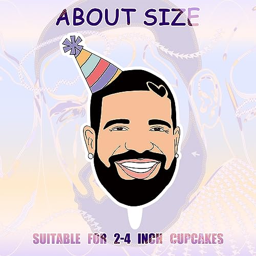 25 Decorations For Drake Cupcake Toppers Set Birthday Cake, 53% OFF