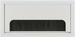 Amazon.com: Rectangle Cable Grommet, Aluminum Alloy Cord Grommet Brush ...