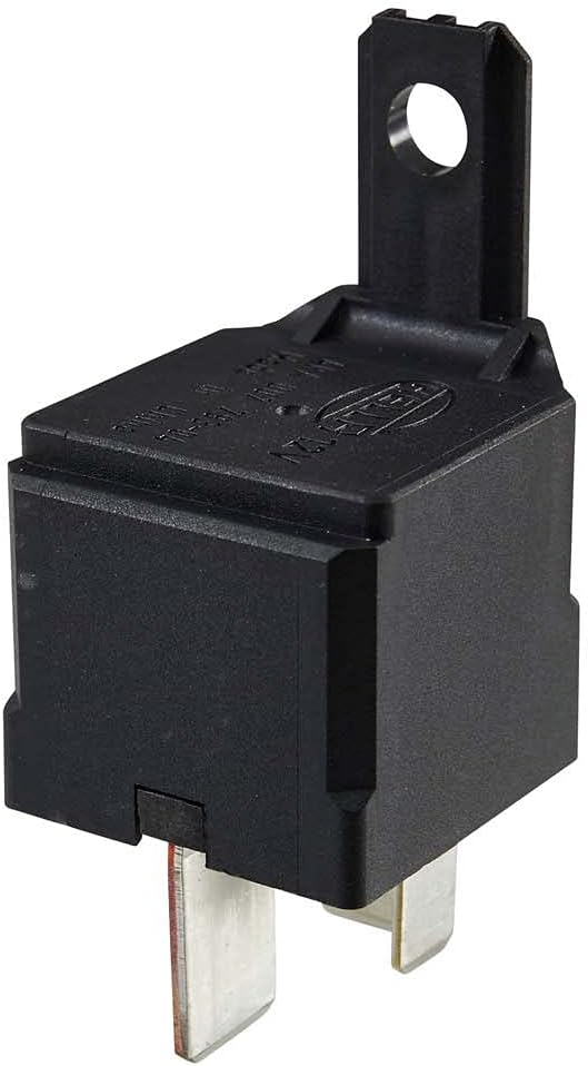 HELLA 007793041 12V 50A SPST Mini ISO Relay with Bracket, Relay Control ...