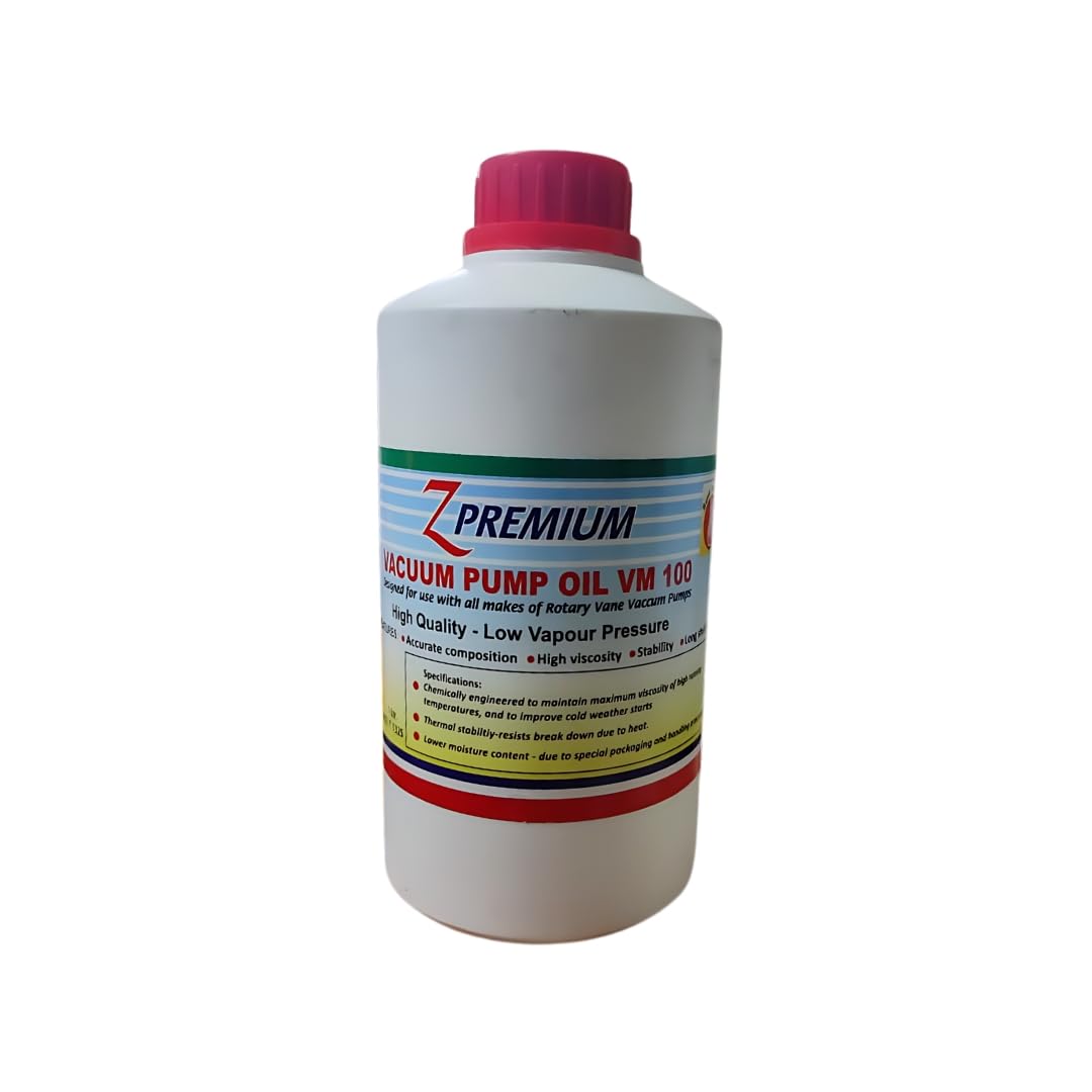 ZPremium VM100 Vacuum Pump Oil | 1 Liter | High Viscosity : Amazon.in ...