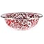 Amazon.com | Golden Rabbit Enamelware - Red Swirl Pattern - 4qt Serving ...
