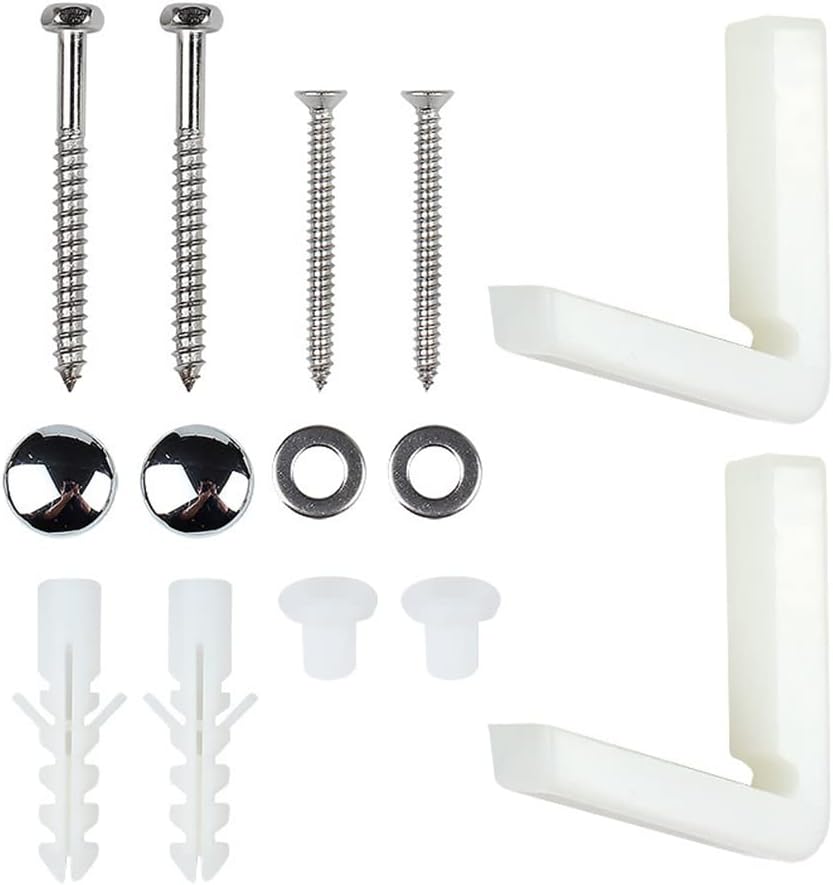 DAZZLEEX L-Type Toilet Foot Mounting Screws, Bathroom Angled Floor Wc ...