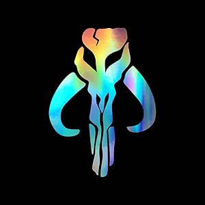 Amazon.com - 2X Pack Mandalorian Bantha Skull Sticker Vinyl Decal ...