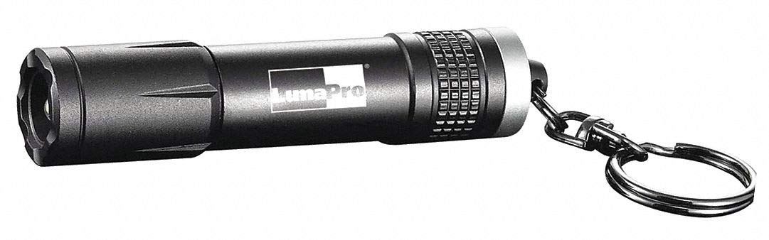 LED Keychain Flashlight, Aluminum, Maximum Lumens Output: 20, Black, 2. ...