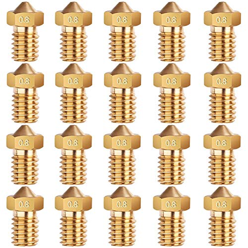 Snapklik.com : E3D Nozzles, ExcelFu M6 0.8mm Brass Nozzle Extruder ...