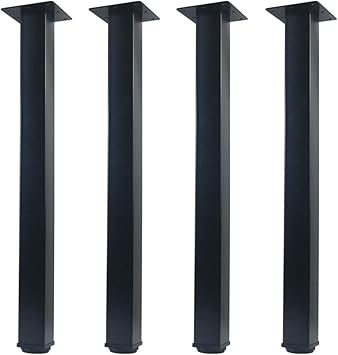 Amazon.com: QLLY 20 inch Adjustable Metal Desk Legs, Square Office ...