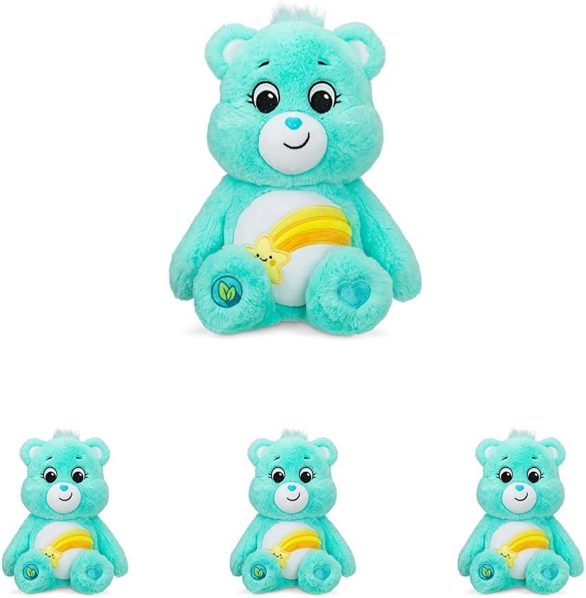 Care Bears - 14" Plush - Wish Bear - Soft Huggable Material! Blue (Pack ...